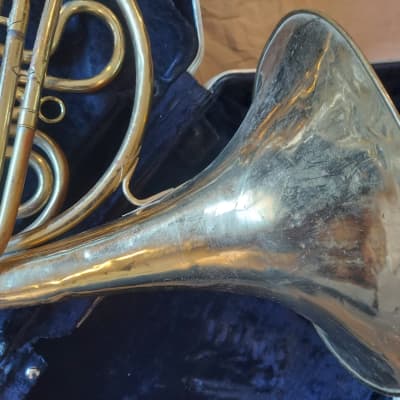 C.G. Conn Single French Horn, USA, with case/mouthpiece, Good | Reverb