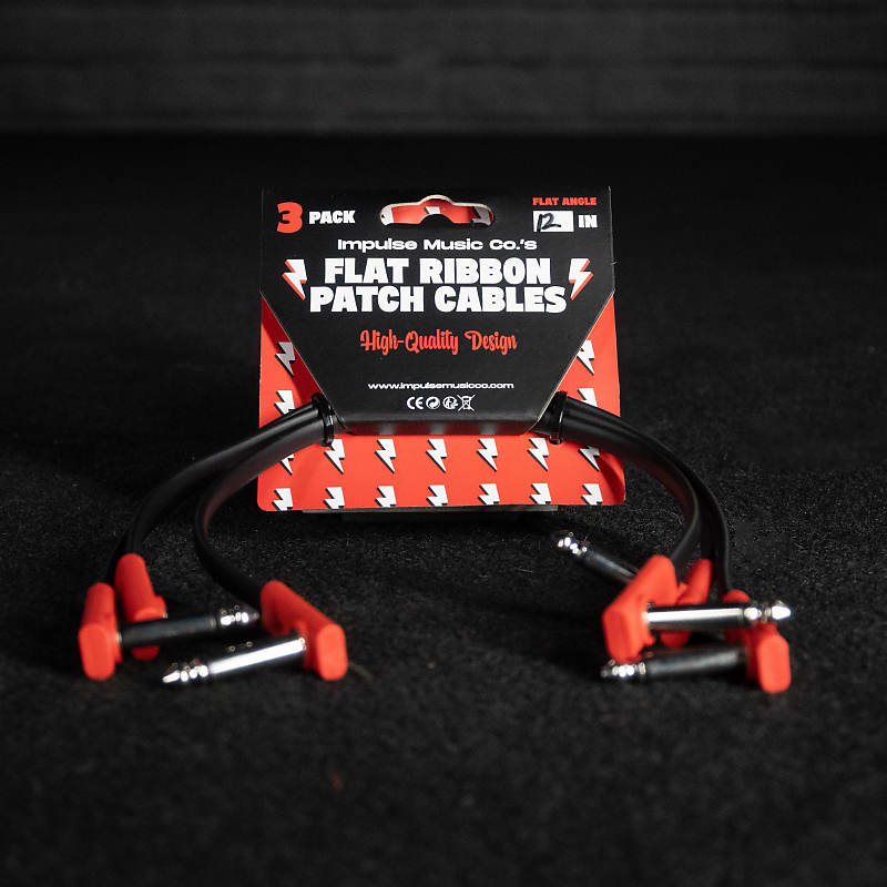 Impulse Music Co. Patch Cables (3 Pack) 12" | Reverb
