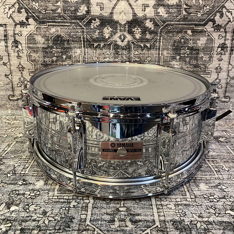 Vintage 80's Yamaha SD755 MA Seamless Steel Snare - 14x5.5 | Reverb