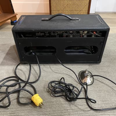 Fender '75 Black Face point-to-point hand wired amp head | Reverb