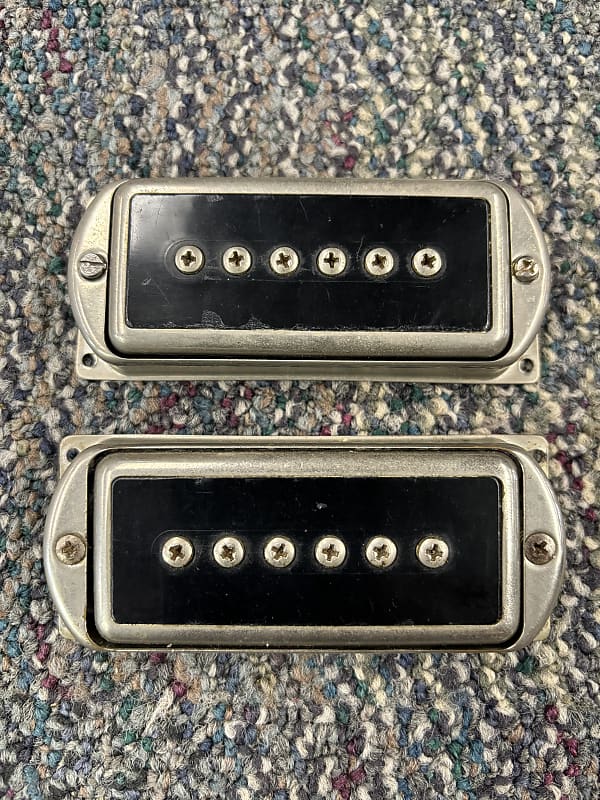 Framus P-90 Style Pickup Set 1967 - Chrome/Black | Reverb
