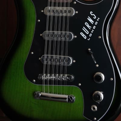 Burns SSJ 12-string Electric Guitar Green Burst | Reverb UK