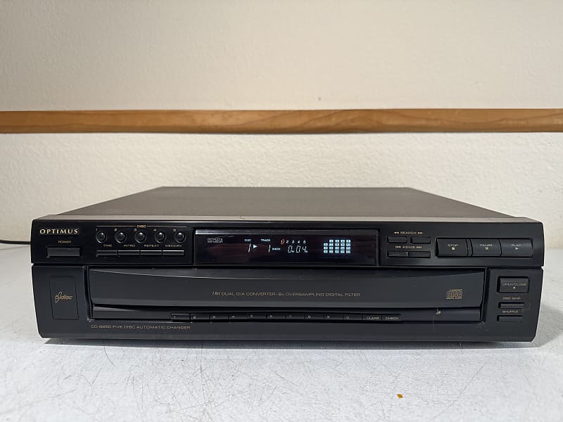 Optimus CD-8250 CD Changer 5 Compact Disc Player HiFi Stereo | Reverb