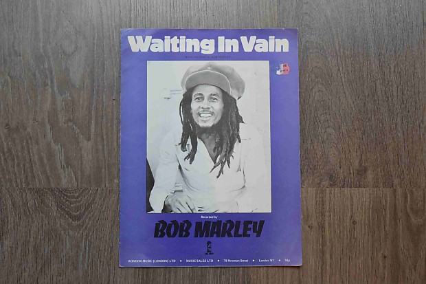 Bob Marley - Waiting In Vain - Sheet Music - 1977 | Reverb