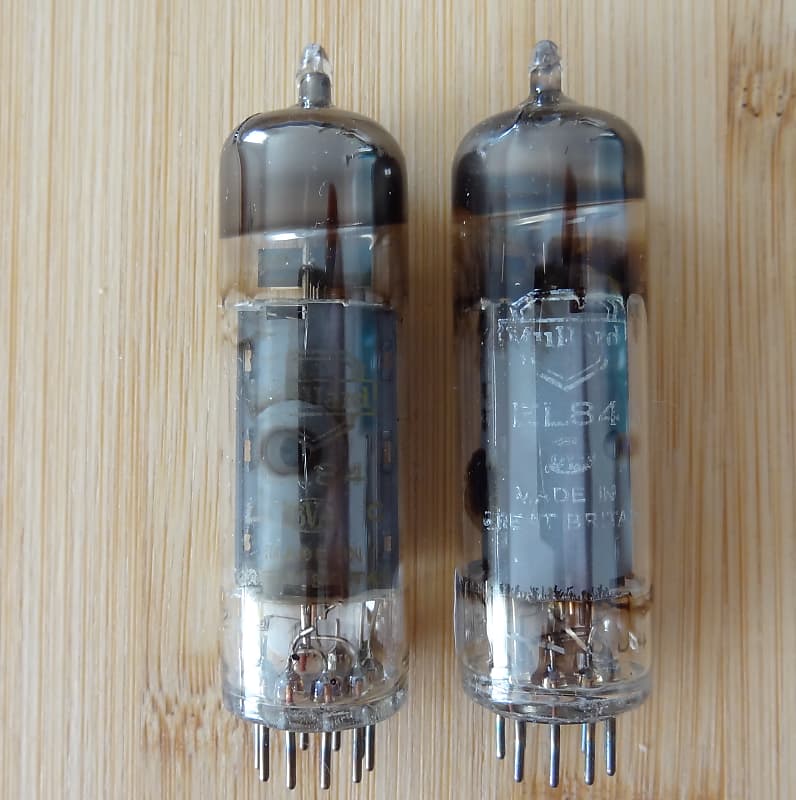 Very rare 60's MULLARD el84 6bq5 matched pair UK made very | Reverb