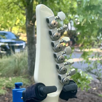 1997 Carvin TL60 HH hardtail neck-thru Telecaster Pearl White | Reverb