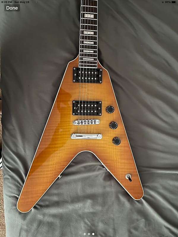Firefly Flying V 2022 - Vintage Sunburst | Reverb