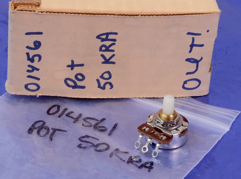 Genuine Fender CTS 50K Reverse Audio Taper Pots 1997 New Old | Reverb