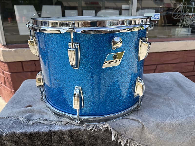 LUDWIG 14"x10" RACK TOM - '78/'79, BLUE SPARKLE VINTAGE | Reverb