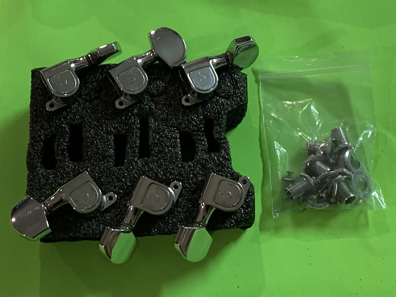 Schaller W . Germany Vintage 3x3 Tuners 70s - Chrome | Reverb