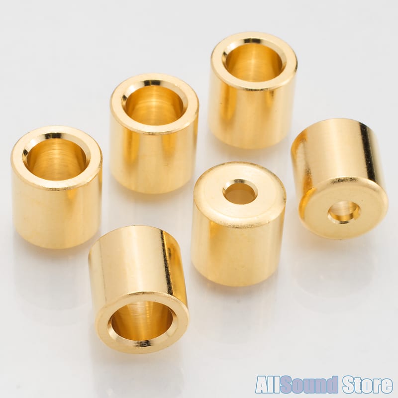 (6) Flush Fit Smooth String Guitar Body Ferrules 3/8" (9.5mm) | Reverb