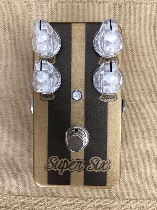 Lovepedal Gold Custom Six - Super Six Overdrive Pedal Gold | Reverb