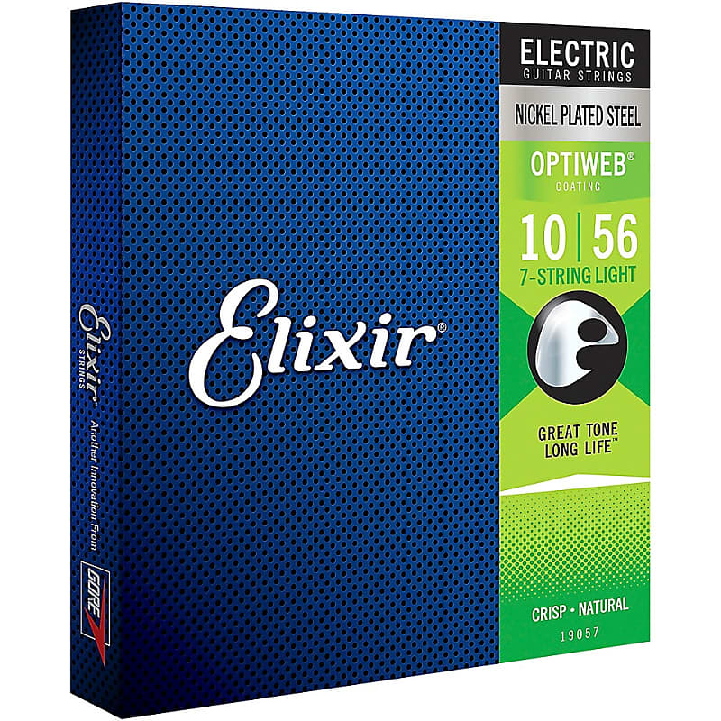 Elixir 7-String Electric Guitar Strings With OPTIWEB Coating | Reverb