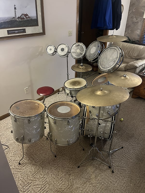 Complete Slingerland Buddy Rich Mid-70s - Pearl drum set and | Reverb