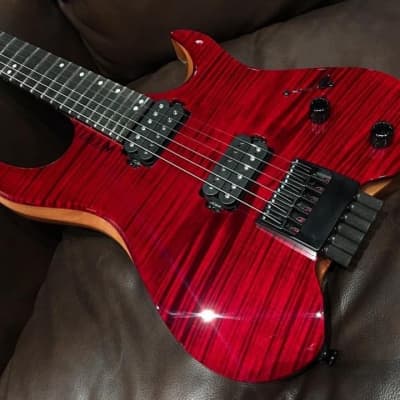 Kiesel Vader 2018 Translucent Red/Flamed Maple | Reverb