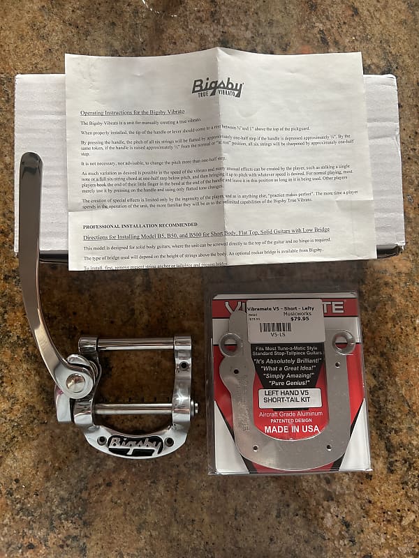 Left Handed B5 Bigsby & Vibramate V5 | Reverb