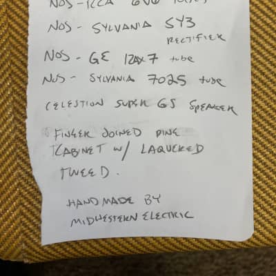 Midwestern Electric 5E3 Tweed Deluxe Circuit Tube Amp | Reverb