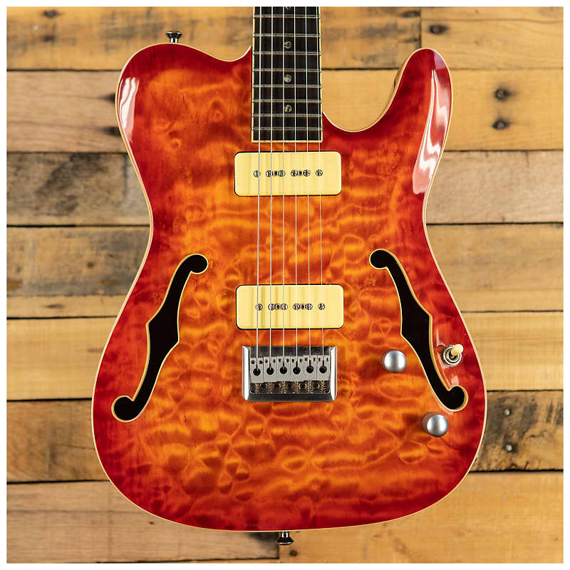 Custom Built RWG "Raven" Hollowbody Telecaster | Reverb