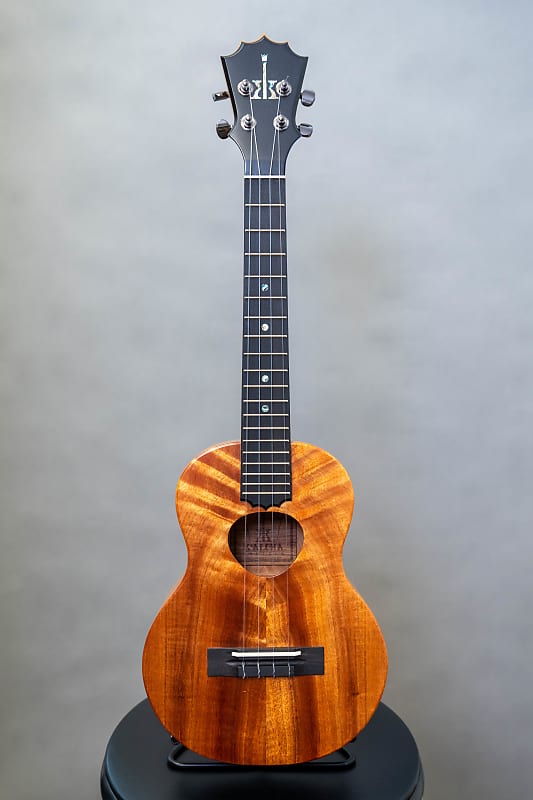 New KoAloha KTM-10RP Curly Koa Royal Pikake Tenor Ukulele | Reverb
