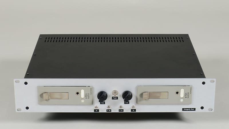 Telefunken V72t preamp pair serial 0033 & 0035 in new rack | Reverb
