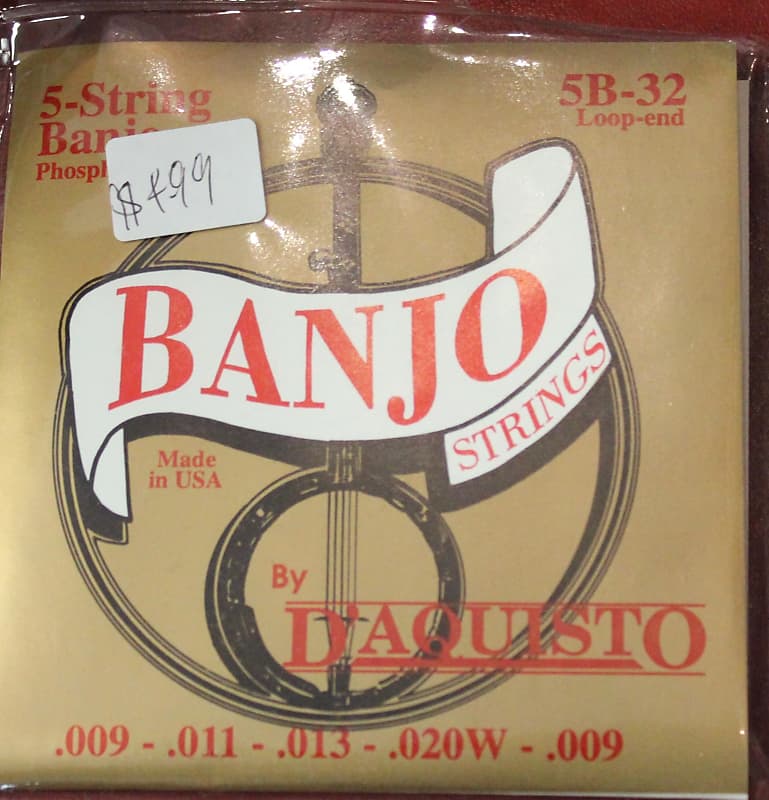 3 Full Set D'Aqusto 5-String Banjo Strings phosher bronze | Reverb