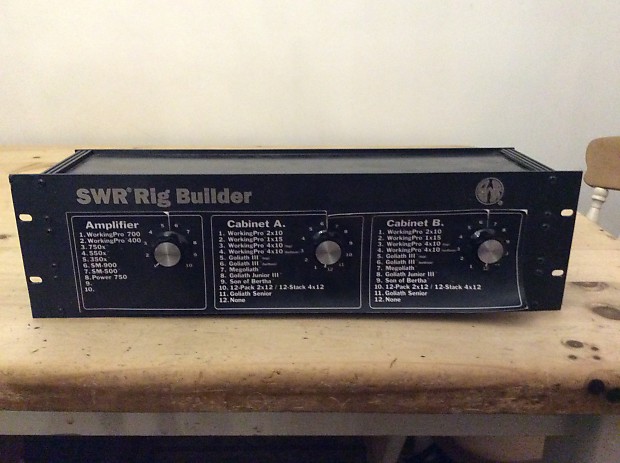 SWR Rig Builder Amplifier / Cabinet Switch Black | Reverb Australia