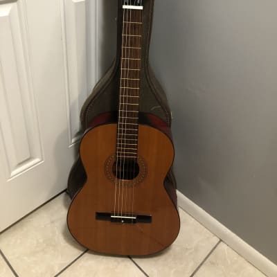 Winston Classical Acoustic Guitar 1970s w/New Strings - case | Reverb