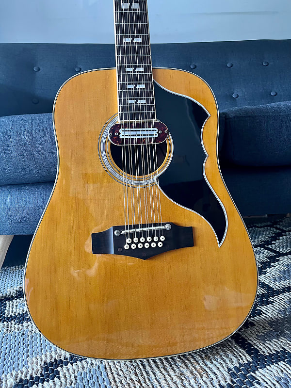 Eko Ranger Acoustic Electric 12 String XII Guitar - Natural | Reverb