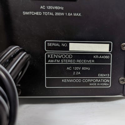 Kenwood KR-A4060 FM/AM Stereo Receiver No Remote - Tested & | Reverb