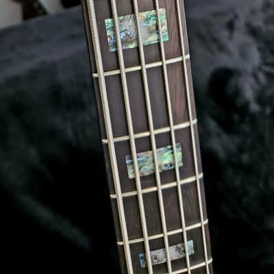 SJ Custom Guitars,CLEARENCE SALE,5 string Jazz bass, 5A Flame | Reverb