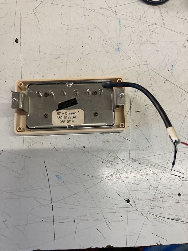 Gibson 57 classic Chrome/cream pickup ring | Reverb