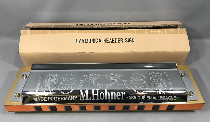 Giant M. Hohner Marine Band Harmonica Display Sign New In Box | Reverb