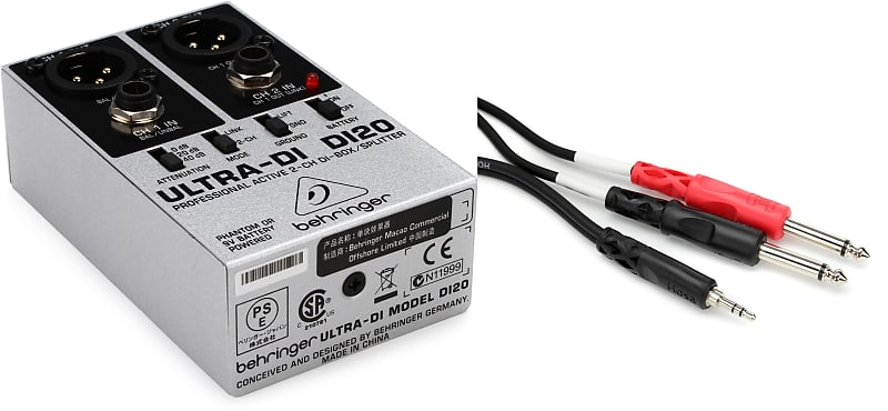 Behringer Ultra-DI DI20 2-channel Active Direct Box / | Reverb