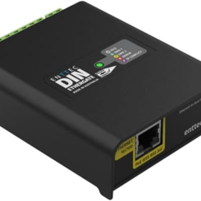 Enttec 71030 DIN Ethergate POE Dual Universe Ethernet to Dual | Reverb