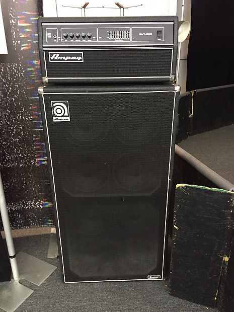 Ampeg SVT 350 solid state head and 8x10 stack | Reverb