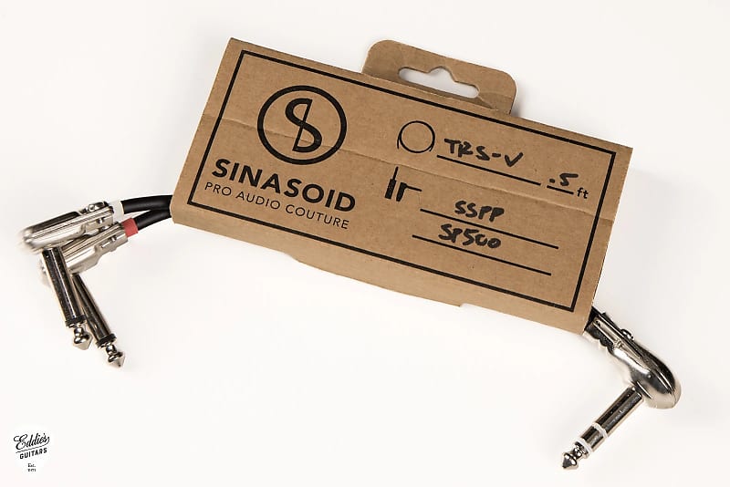 Sinasoid TRS to Dual-TS Expression "TRS-V" Patch Cable 6 inch | Reverb