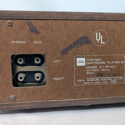 VERY RARE Toshiba 8 Track Player Model KT-81-2U - Original | Reverb