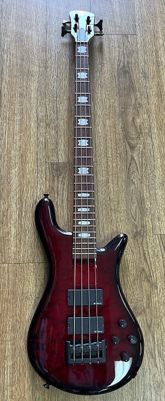 ***SPECTOR EUROBOLT 4 ELECTRIC BASS GUITAR (2011) TRANS RED | Reverb