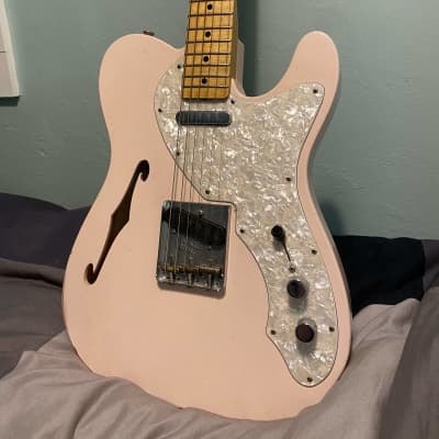Fender Masterbuilt Thinline Telecaster 2018 - shell pink | Reverb