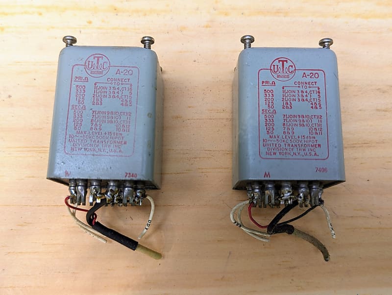 UTC A-20 Audio Line Matching Transformer Pair | Reverb
