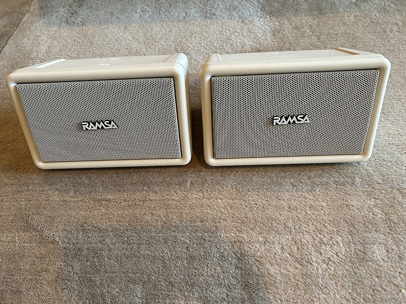 Pair of Panasonic Ramsa White Speaker System WS-A10-W - White | Reverb