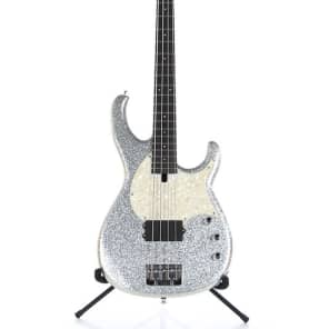 2007 Modulus Flea FB4 Silver Sparkle Bass Guitar | Reverb