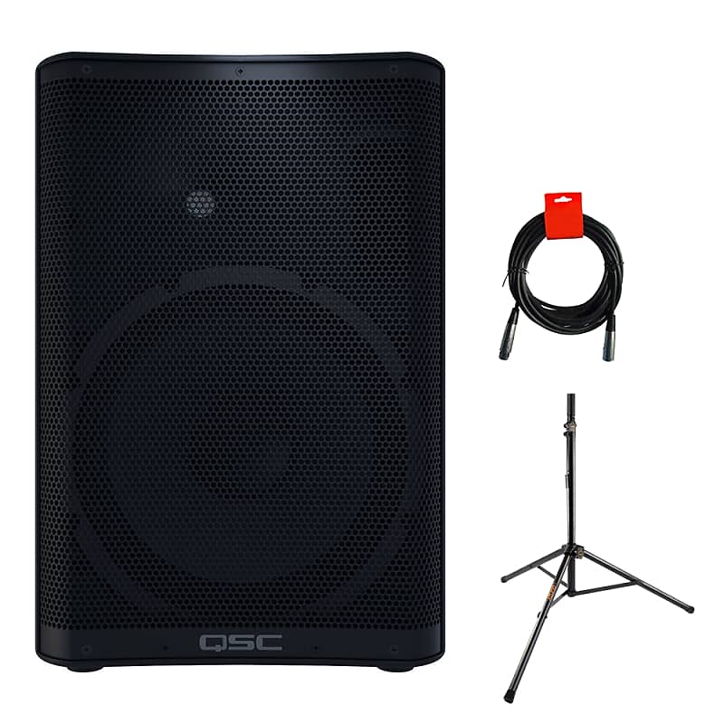 QSC CP12 Two-Way 12" 1000W Compact Powered Loudspeaker with | Reverb