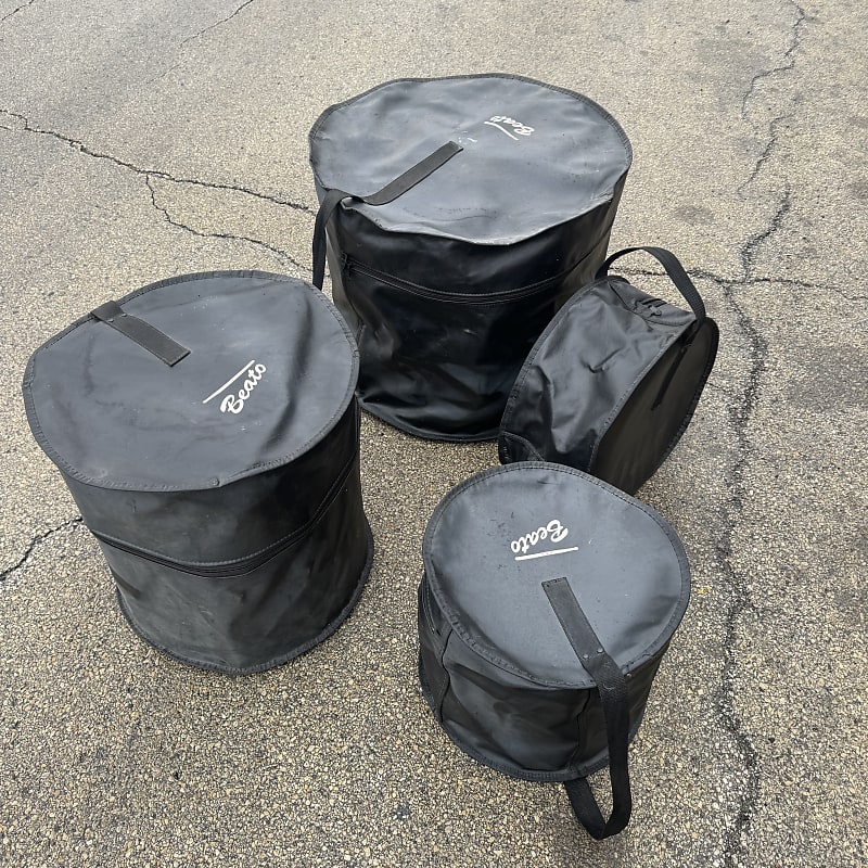 Beato Vintage Leather Drum Cases \ Bag with handle - Leather | Reverb