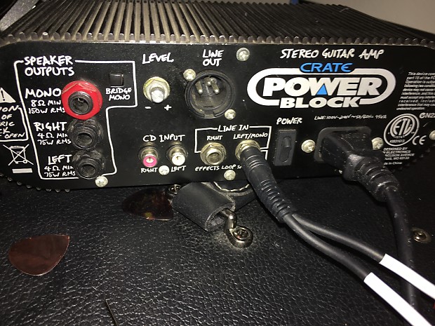 Crate Power Block Crate Like New with original case, cable | Reverb