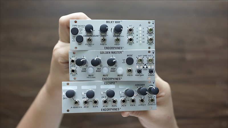 Endorphin.es 1U Module Bundle Silver Panel (Cockpit, Milky | Reverb