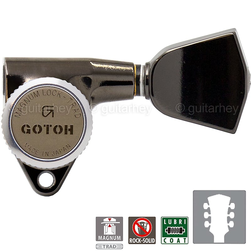 NEW Gotoh SG301-04 MGT MAGNUM-LOCK TRAD Locking Set Keystone | Reverb