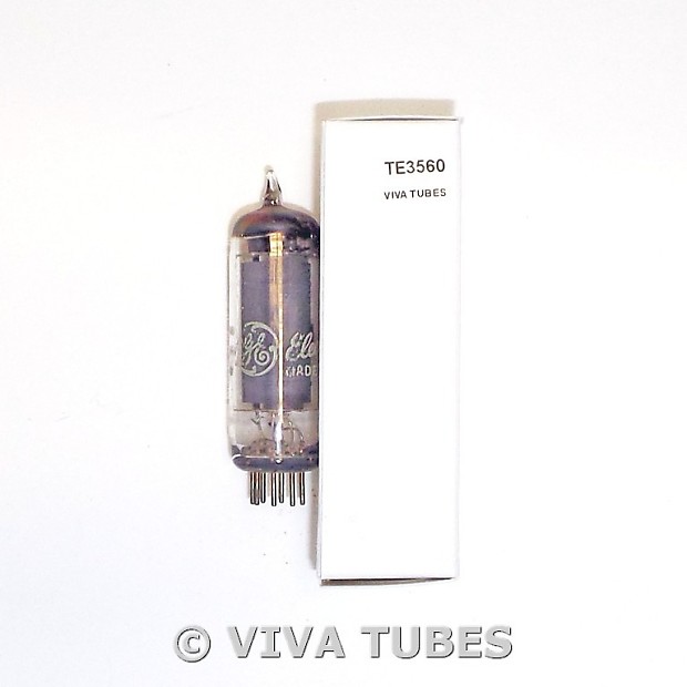 NOS GE USA 6AQ5 [EL90] Grey Ribbed Plate Top Fat D Get Vacuum | Reverb