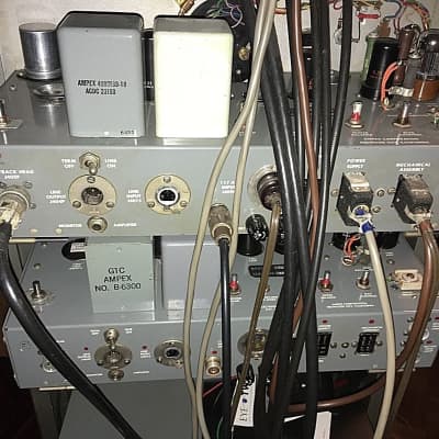 Vintage Ampex 350 Reel 2 Reel Tape Machine Set Mic Preamps | Reverb