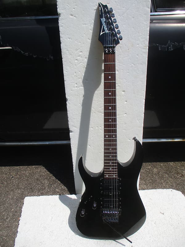 Ibanez Left Hand GIO Guitar, 2001, Black Finish, Fresh Setup, | Reverb